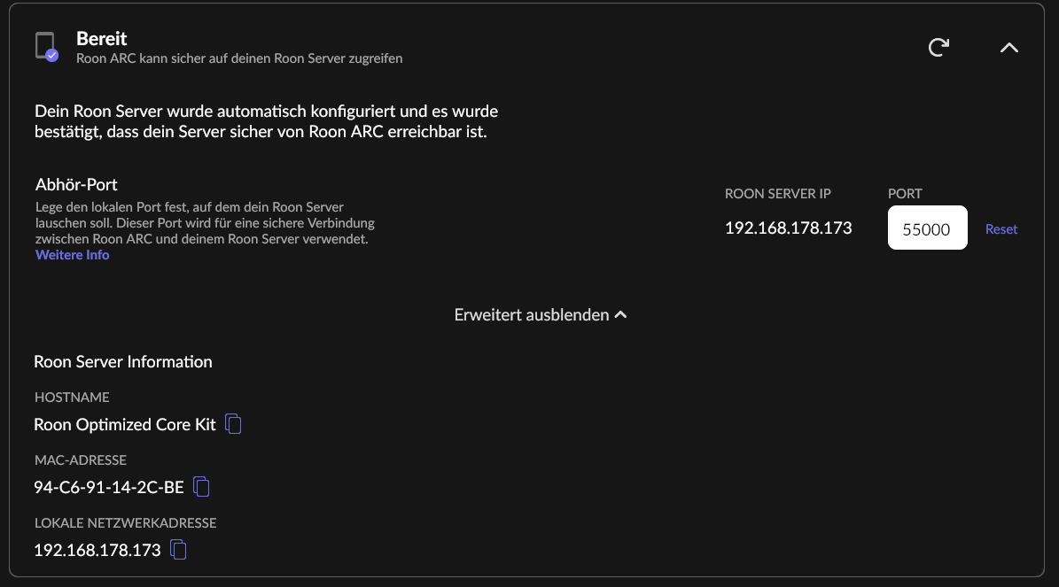 Issue With Roon ARC Displaying Only Start Screen After Restoring Backup