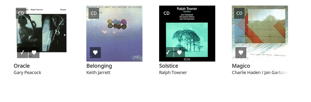 Your favourite 4 ECM albums? - Labels - Roon Labs Community
