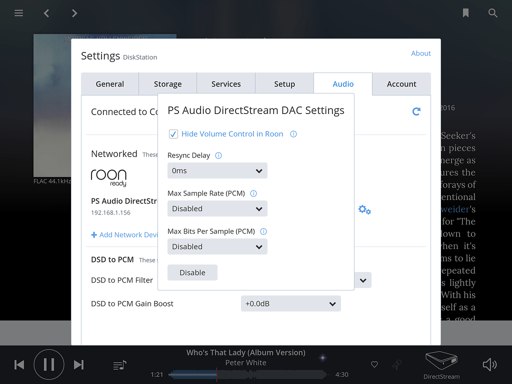 Setting up DSD Playback strategy - PS Audio - Roon Labs Community