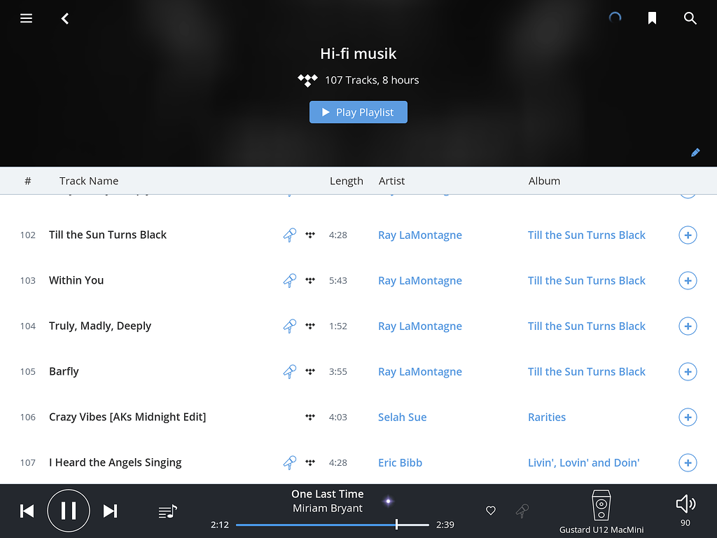 Problem with own Tidal playlist that doesn't update in Roon - Support - Roon Labs Community
