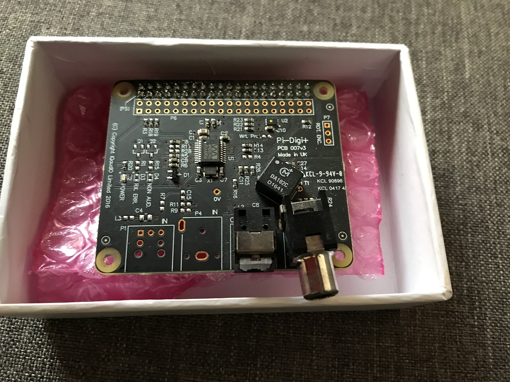 FS: IQaudio Pi-Digi + hat for Raspberry Pi - Sales and Trades - Roon ...
