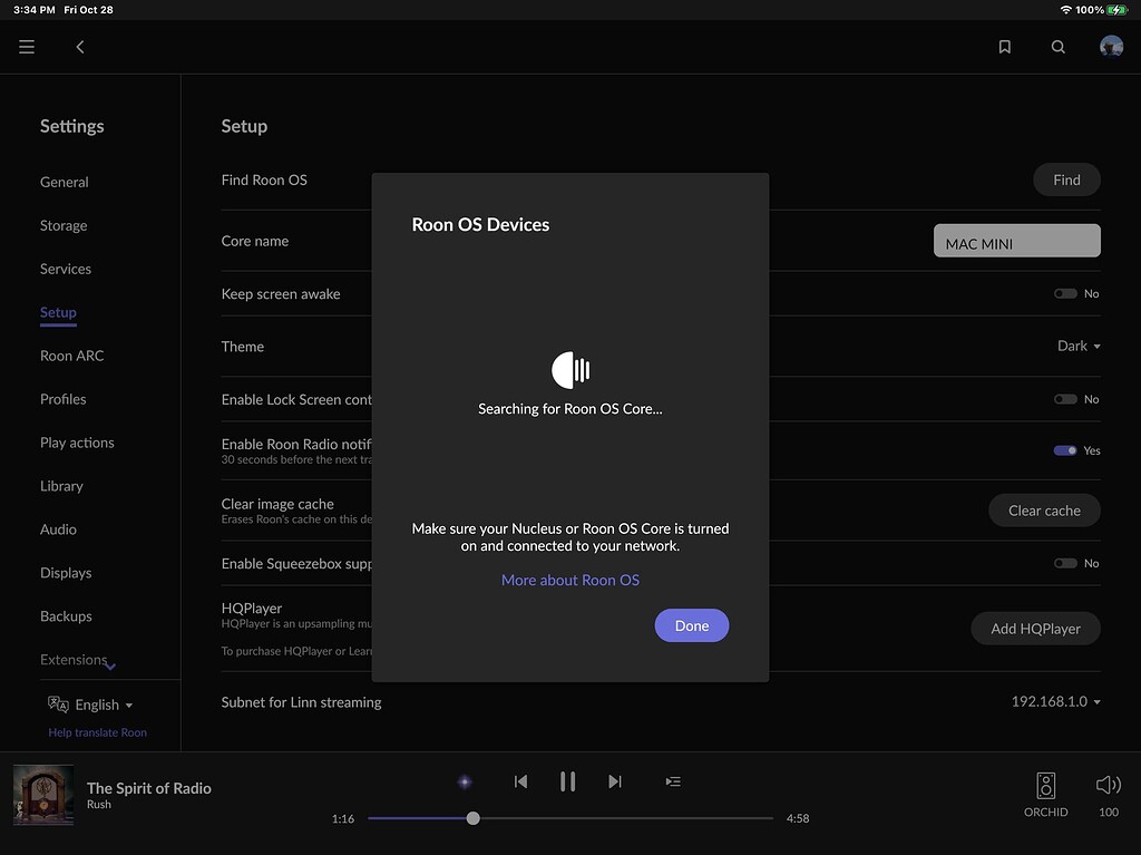 New Mac Mini. Cant connect to Roon OS - Roon Software Discussion - Roon ...