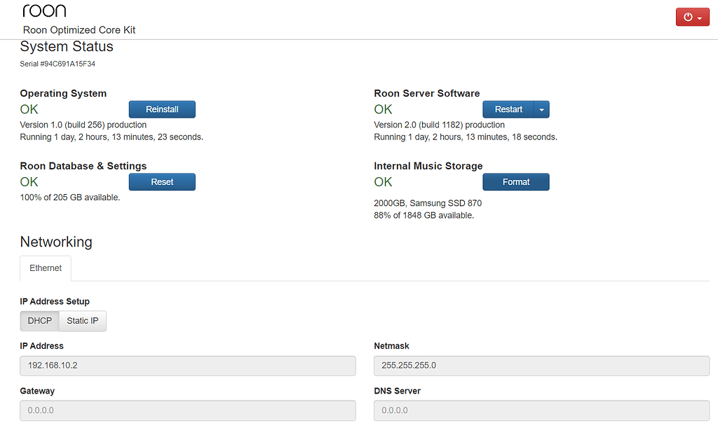 Cannot properly login to Roon. Giving error message of Network Error: Please check your internet ...