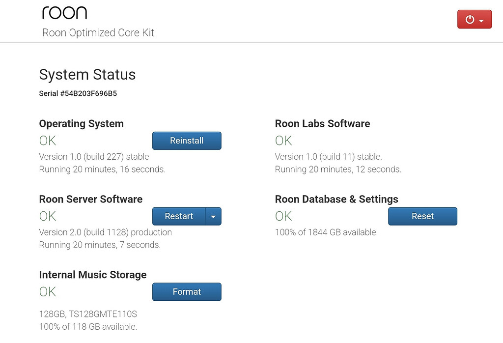 New Nucleus Internal Storage Issue - Nucleus Support - Roon Labs Community