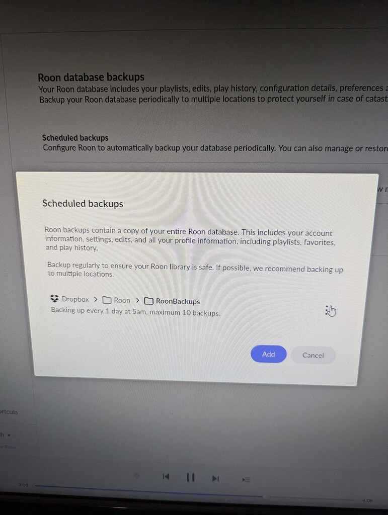 Roon restore not working correctly - Support - Roon Labs Community