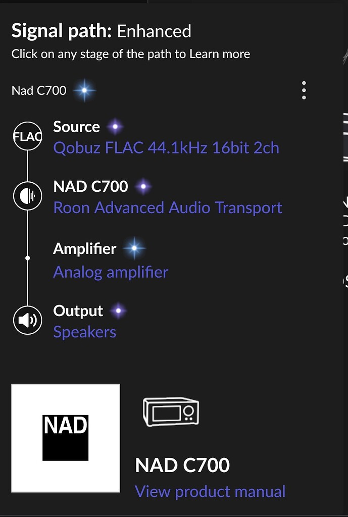 "Enhanced" - but why? (NAD 700 BlueOS) - Support - Roon Labs Community