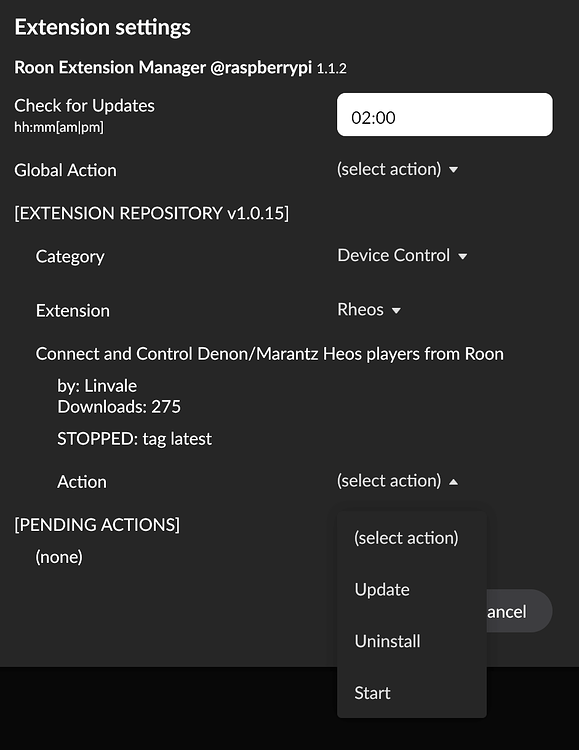 Roon Extension : RHEOS 2-way control & 192Hz/24bit Playback and ...