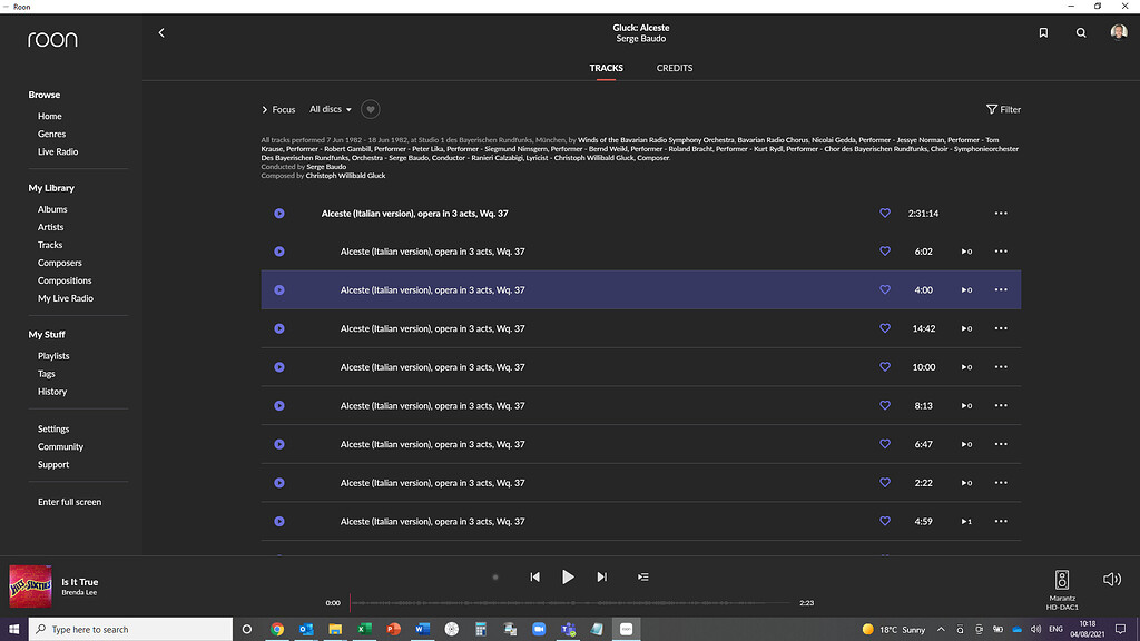 Metadata issue: Gluck: Alceste / Serge Baudo / Orfeo / Local files - Metadata - Roon Labs Community