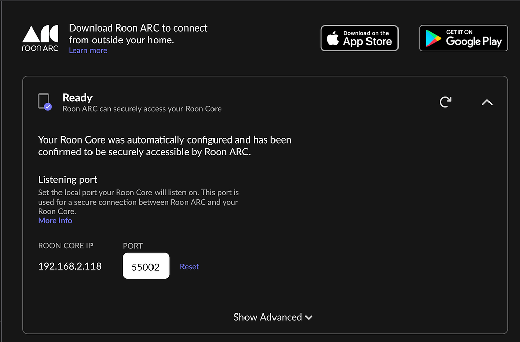 Roon Says Roon Arc Is Working But It Wont Connect Support Roon Labs Community