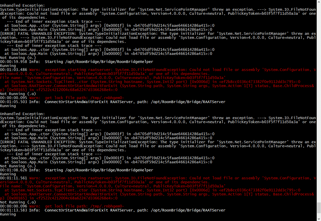 RoonBridge (armv7hf) 1.8 (build 880) on BeagleBone Black - Linux - Roon ...