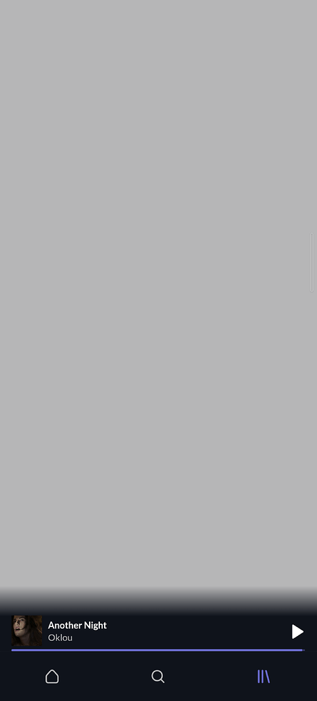 B139 Track screen is grey [Ticket in] - Early Access - Roon Labs Community