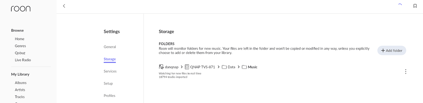 Spinning icon in top right corner - says "Metadata Improver - paused" - Support - Roon Labs ...