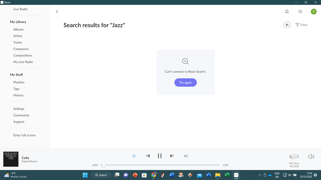 Genre searches return no results - Support - Roon Labs Community
