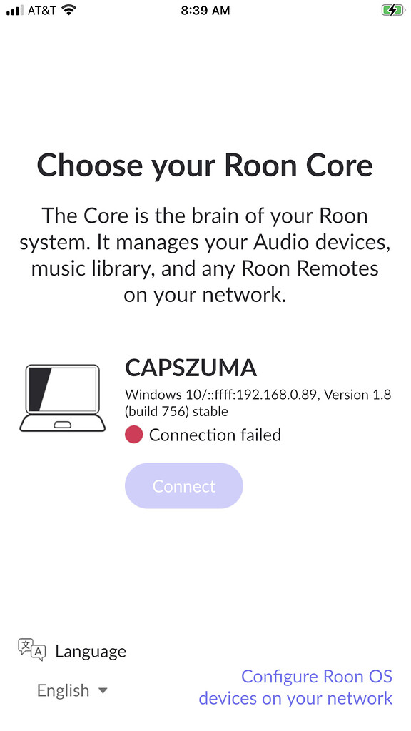 Unable to access core on multiple devices since Roon 1.8 - Support - Roon Labs Community