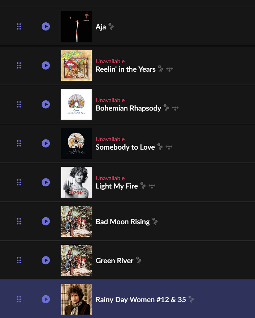 Changed from Tidal to Qobuz and Playlists are messed up - Qobuz - Roon Labs Community