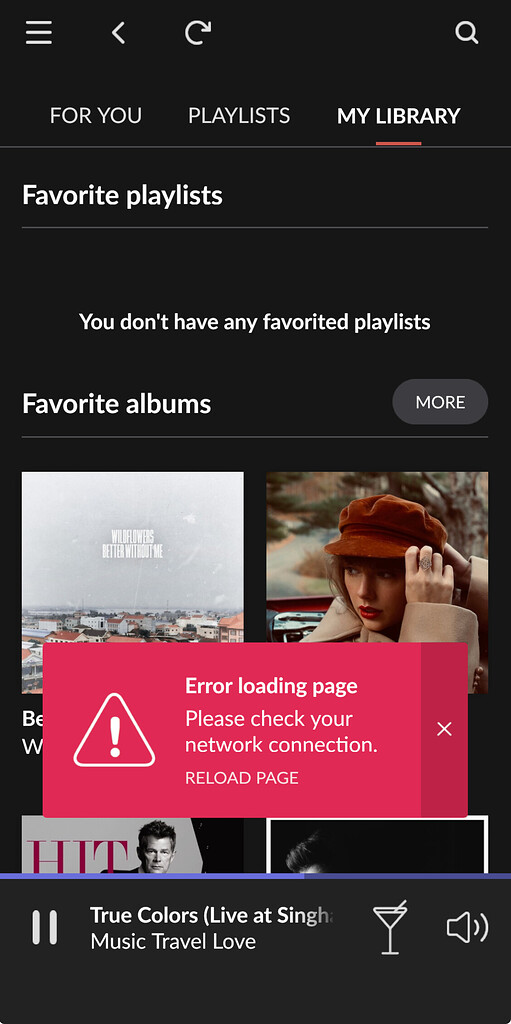 KKBOX my library error loading page - Support - Roon Labs Community