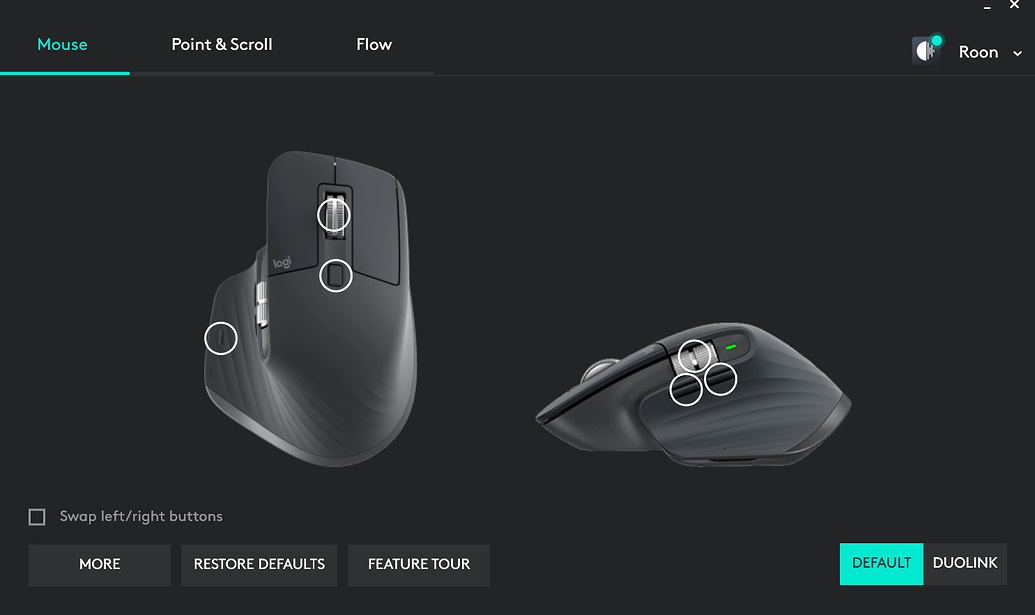 Roon Volume control using scroll wheel or buttons on a Logitech mouse ...