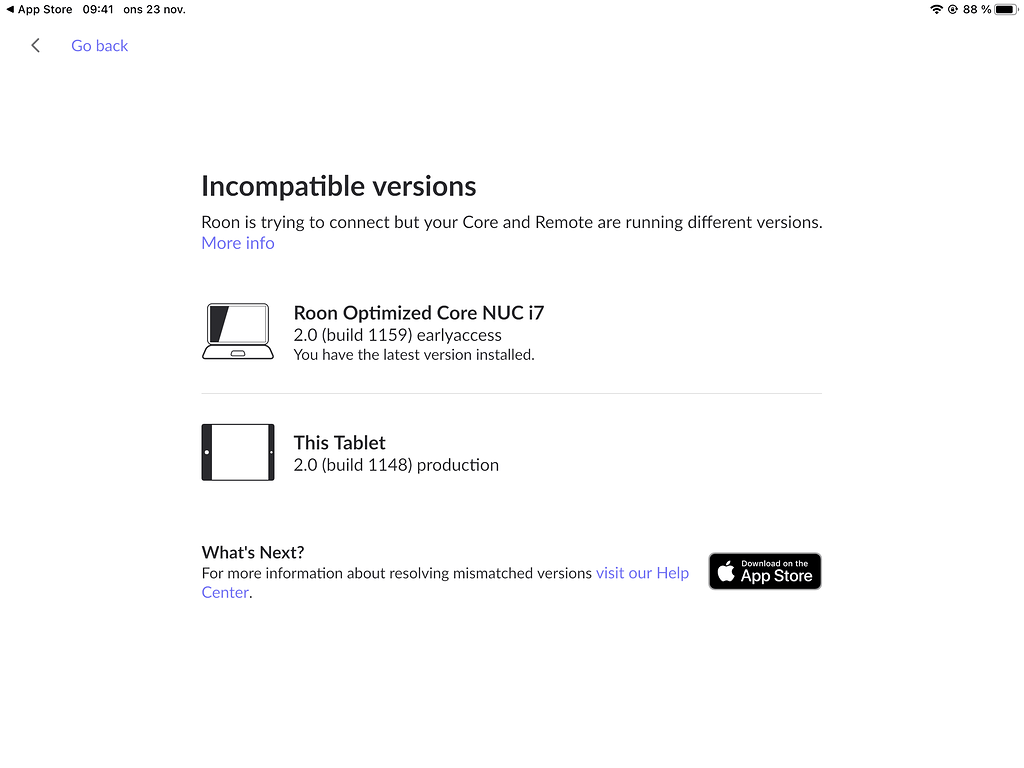 Asked To Update Core Roon Cant Connect To Core But Arc Works Fine Support Roon