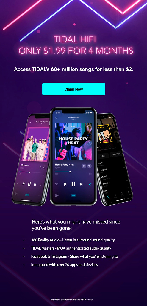 Tidal Fighting Back? (New Offer) - TIDAL - Roon Labs Community