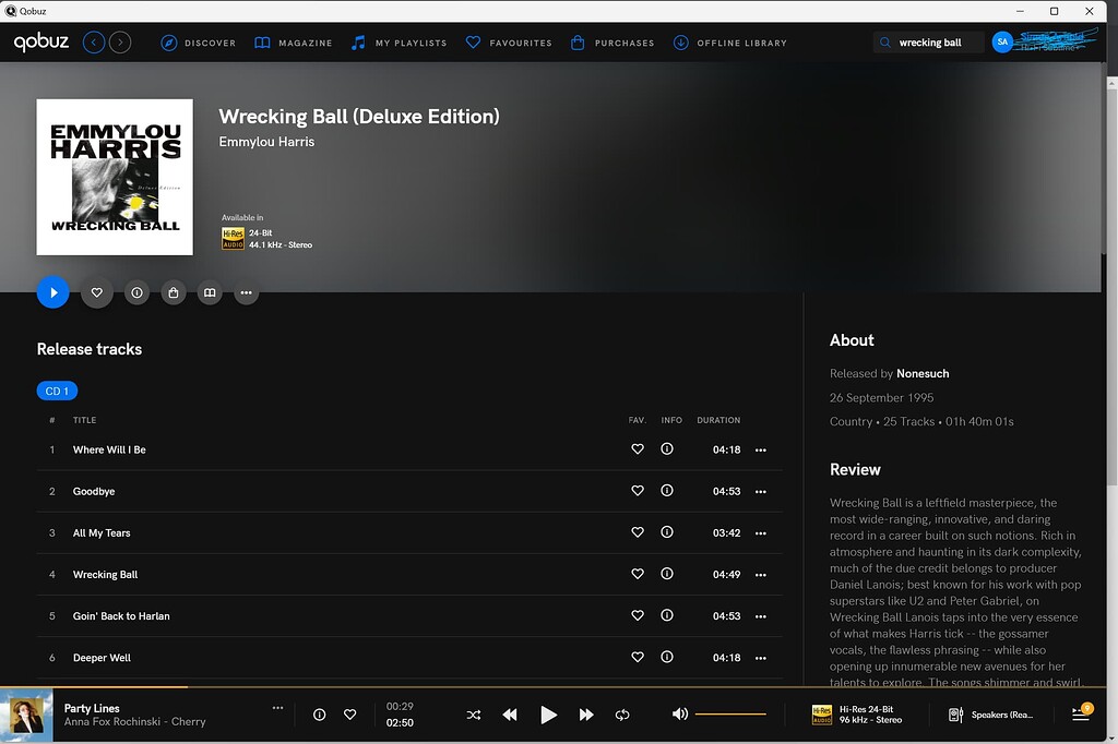 Qobuz app for mobile and pc show different content - Qobuz - Roon Labs ...