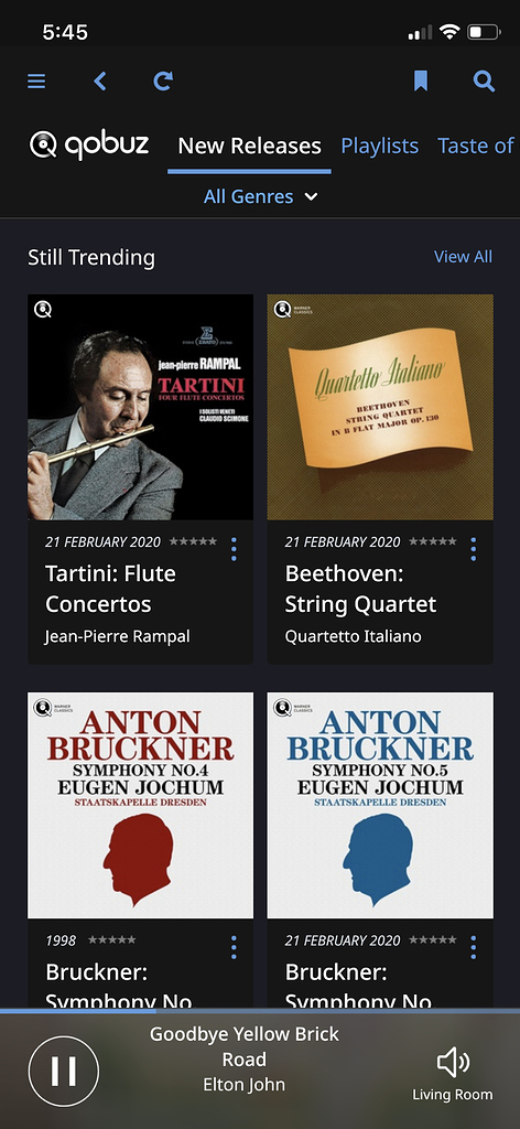 New Releases not displaying in Qobuz - Support - Roon Labs Community