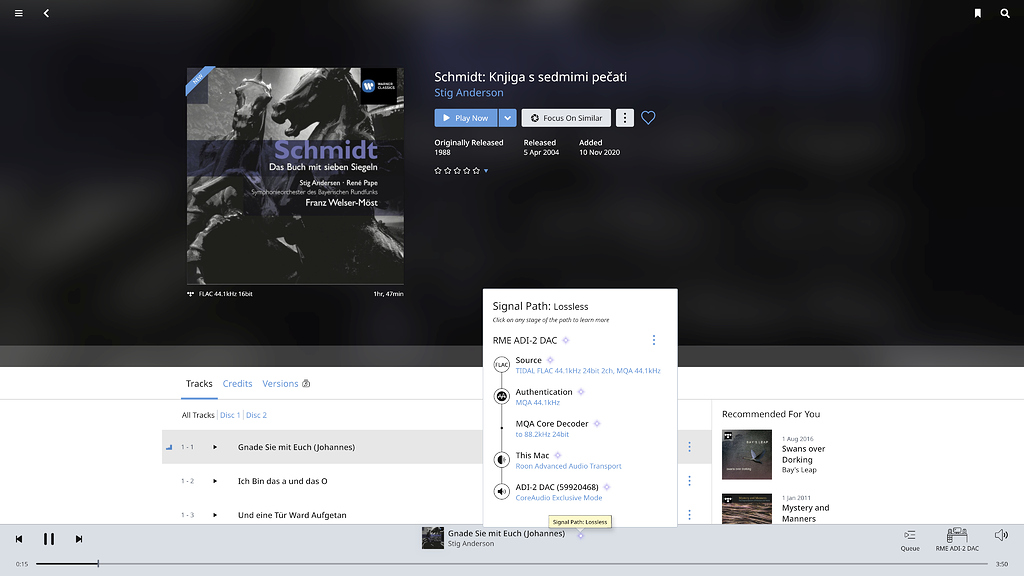 MQA Tidal not showing in Roon - Support - Roon Labs Community