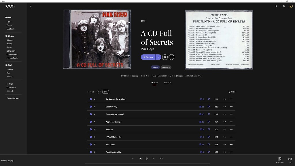 Adjust album page interface - Feature Suggestions - Roon Labs Community