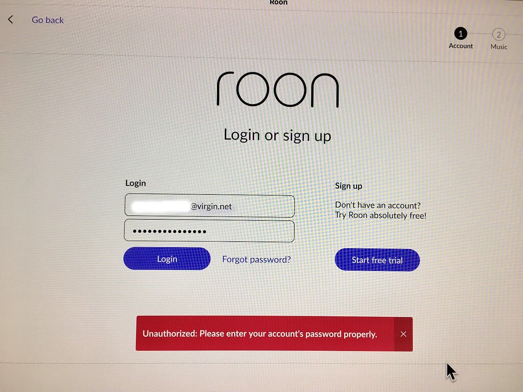 Password not accepted in new Roon install [Resolved] - Support - Roon ...
