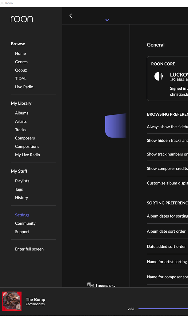 Windows 10 Roon 1.8 not showing "Settings" - Roon Software Discussion - Roon Labs Community