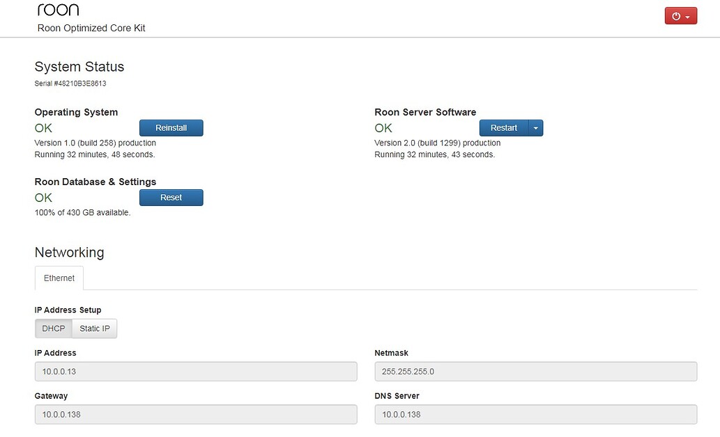 Innuos ZENITH MK3 how to connect to Roon Server system status? - Innuos - Roon Labs Community