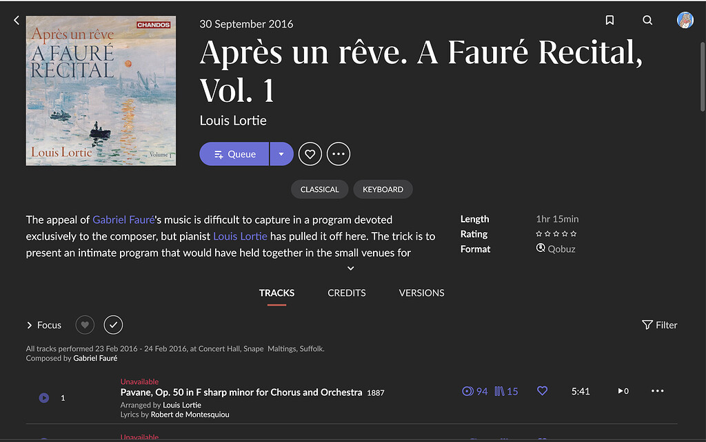 Deleting unavailable Qobuz albums - Qobuz - Roon Labs Community