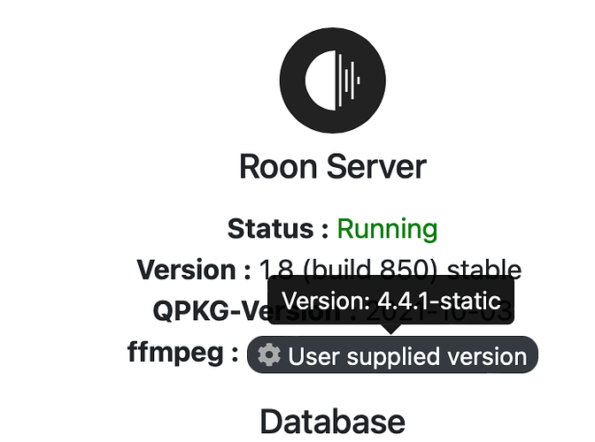 Manually Adding Ffmpeg Does Not Work Qnapsynology Nas Roon Labs Community