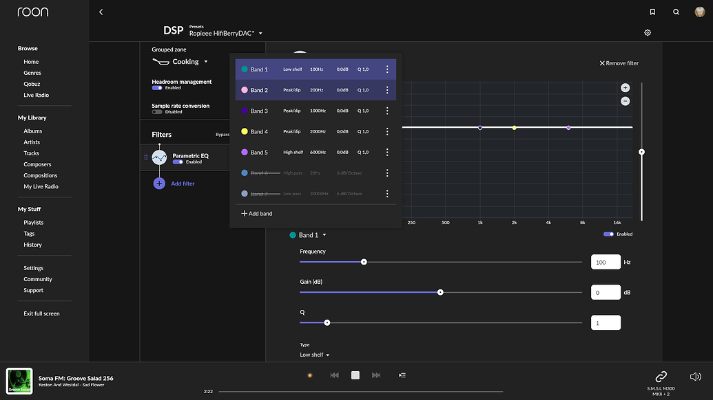 Default Roon EQ settings - DSP - Roon Labs Community