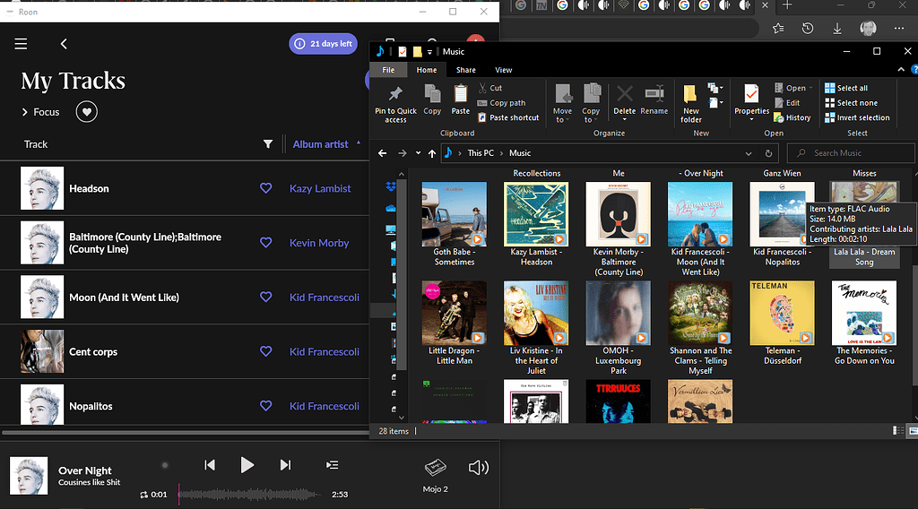 Roon shows same album cover for different albums for local flacs, but ...
