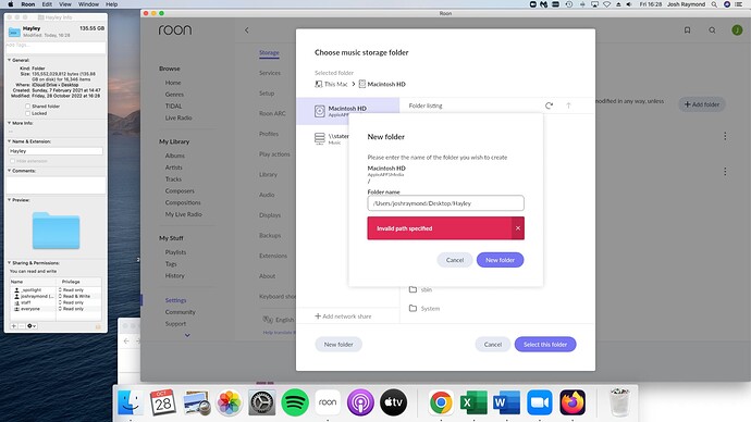 Trying To Set Up New Folder Share Support Roon Labs Community
