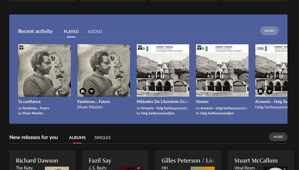 Recent Activity with fractured albums - Roon Software Discussion - Roon Labs Community