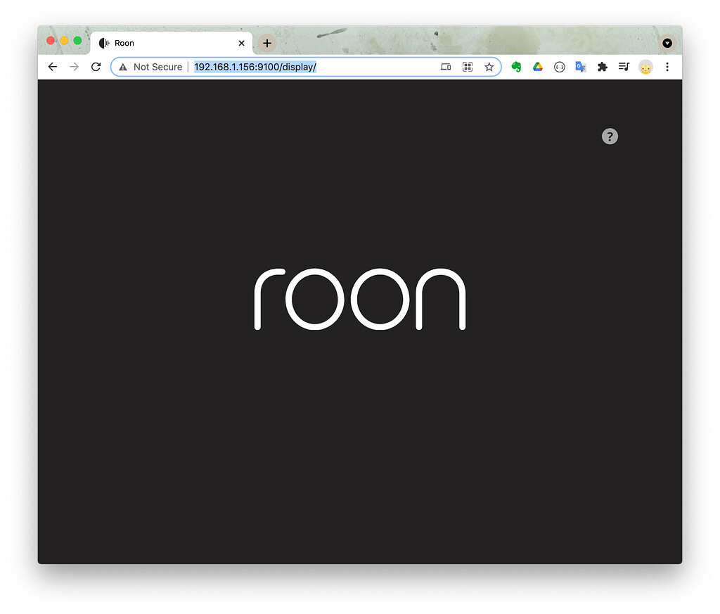 Roon Chromecast Web display only shows Roon logo [Solved: Enable ...