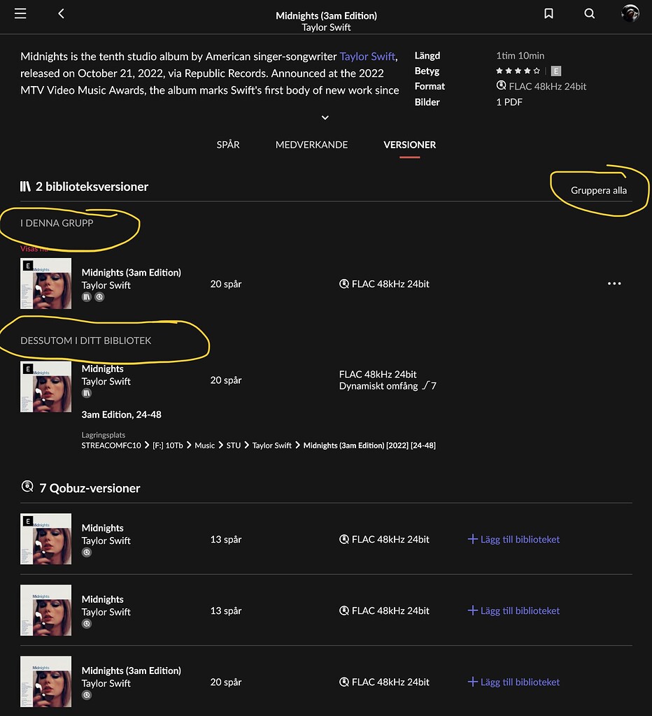Roon Album grouping, what does it do? - Roon Software Discussion - Roon Labs Community