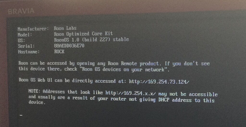 Unable to connect to Roon OS Web UI on NUC10 - Roon Software Discussion ...