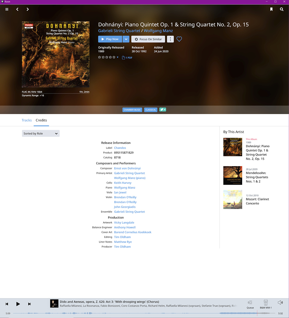 What makes an Artist a Roon Artist? - Metadata - Roon Labs Community