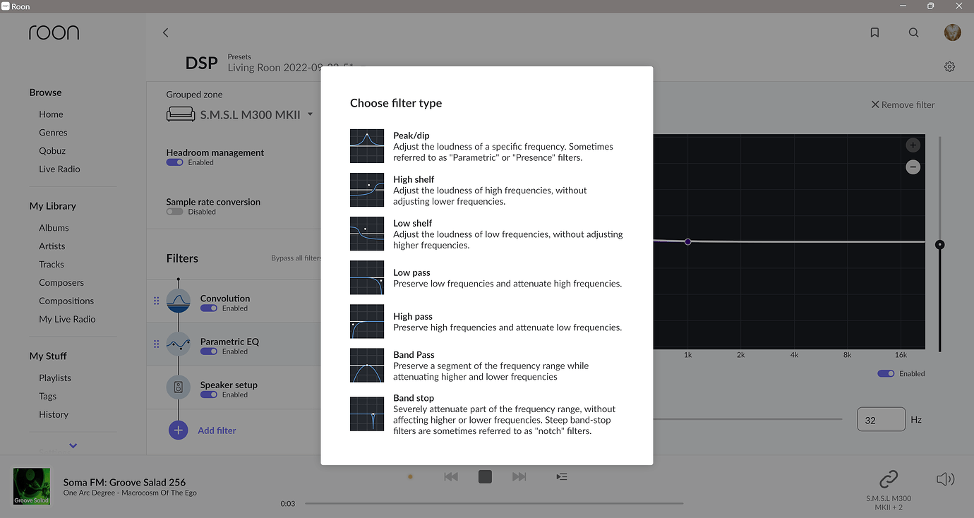 Default Roon EQ settings - DSP - Roon Labs Community