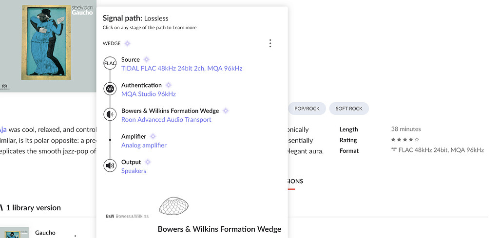 Tidal MQA Signal Path interpretation - Roon Software Discussion - Roon Labs Community