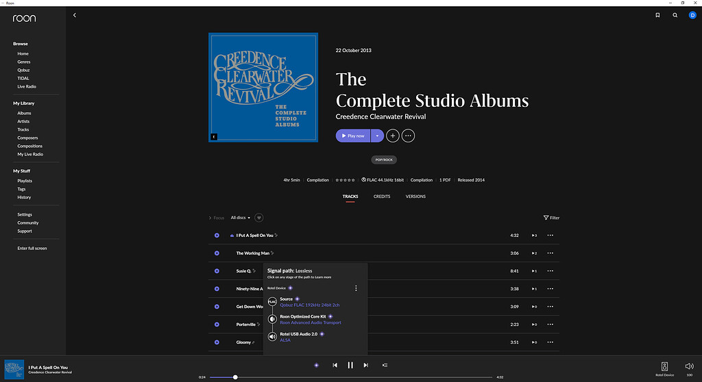 Roon reporting incorrect resolution of HiRes Qobuz tracks. Australia - Support - Roon Labs Community