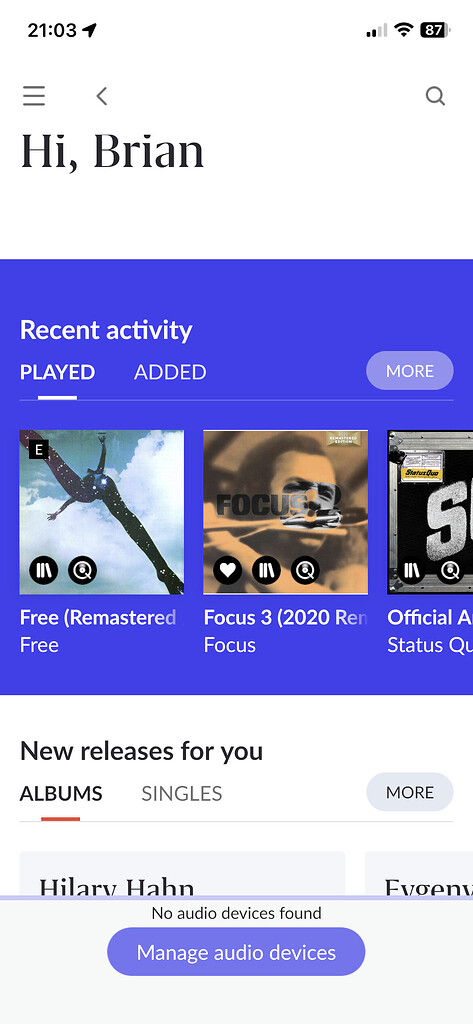 No Audio Devices Found-Aaaaargh - Support - Roon Labs Community