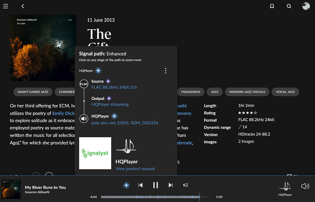 HQPlayer 4 - Implementation with a Merging Hapi - HQ Player - Roon Labs ...