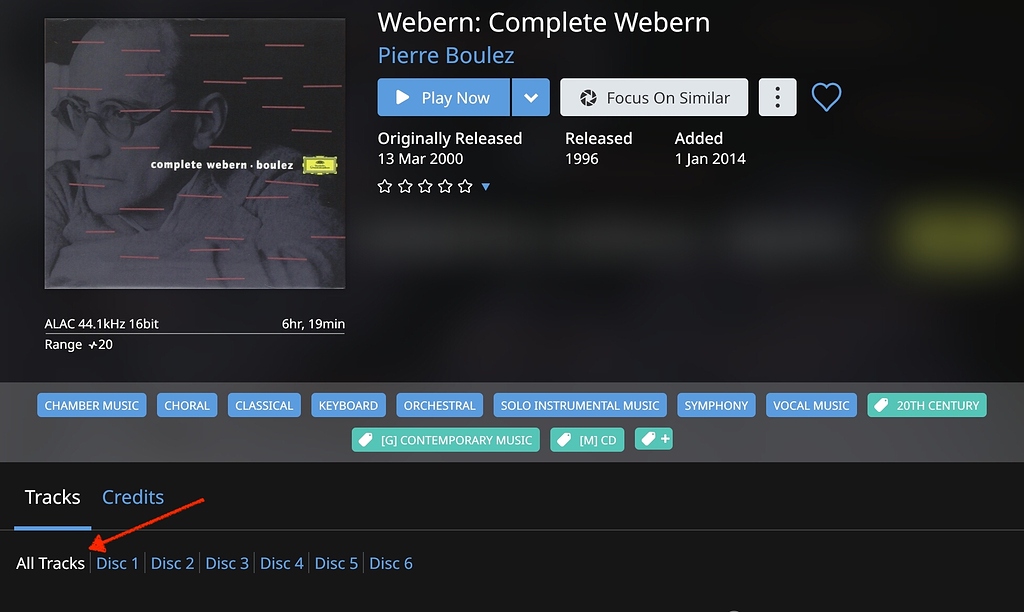 Album Browser > All Tracks Tab: Missing Tracks - Support - Roon Labs ...