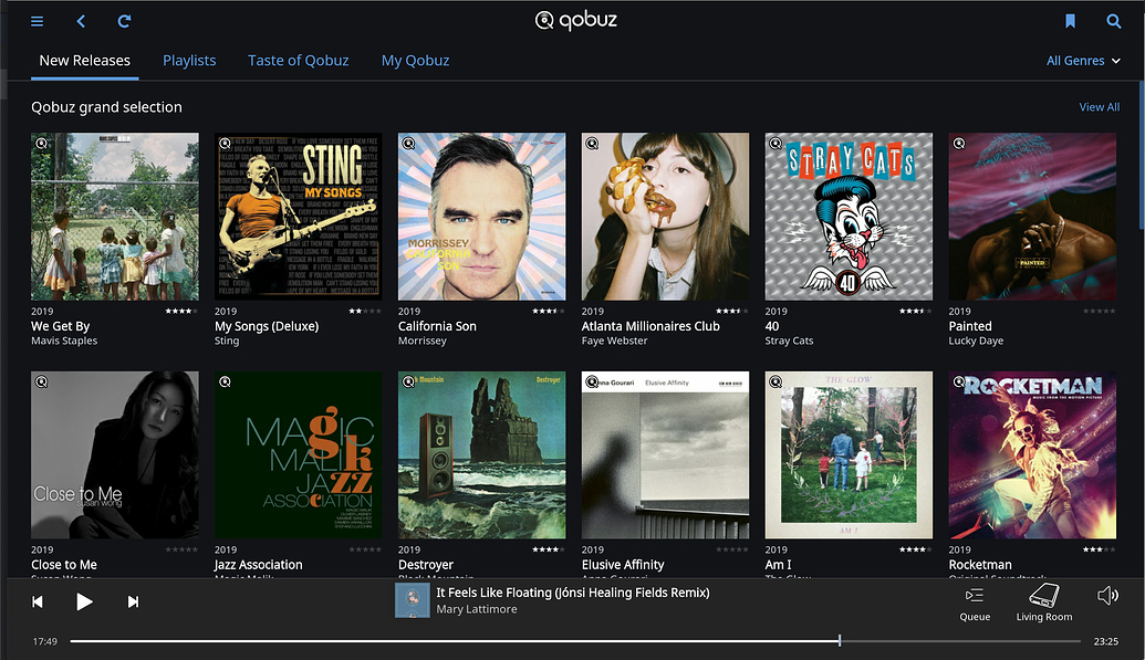 Qobuz web player - garetchallenge