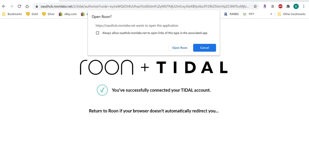 Roon - Tidal Login Fail [Resolved - disabled VPN] - Support - Roon Labs ...
