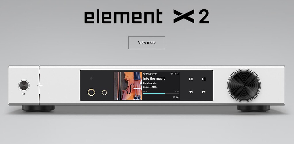 New Matrix Audio Element X2, M2 and i2 Roon Ready Music Streamers ...