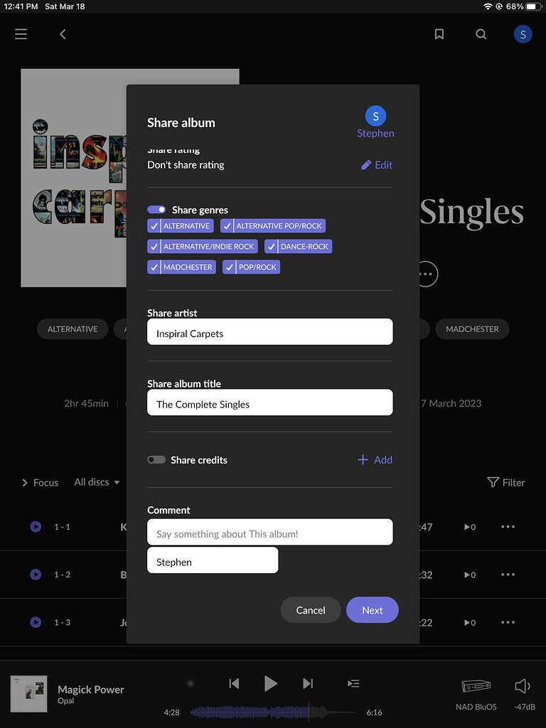 Roon App Share Comment field not working - Support - Roon Labs Community Roon App Share Comment field not working - Support - Roon Labs Community